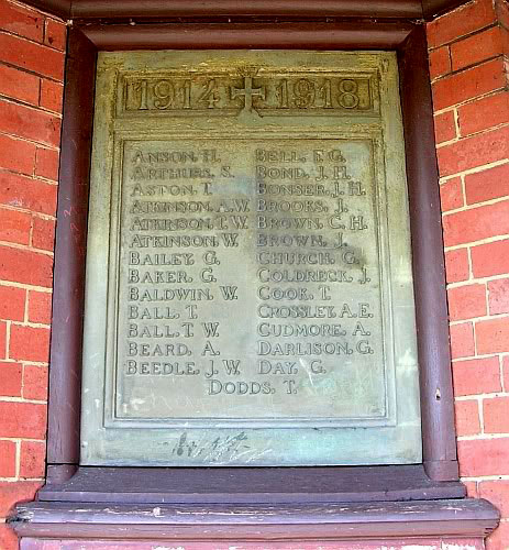 The Yorkshire Regiment, Local War Memorials
